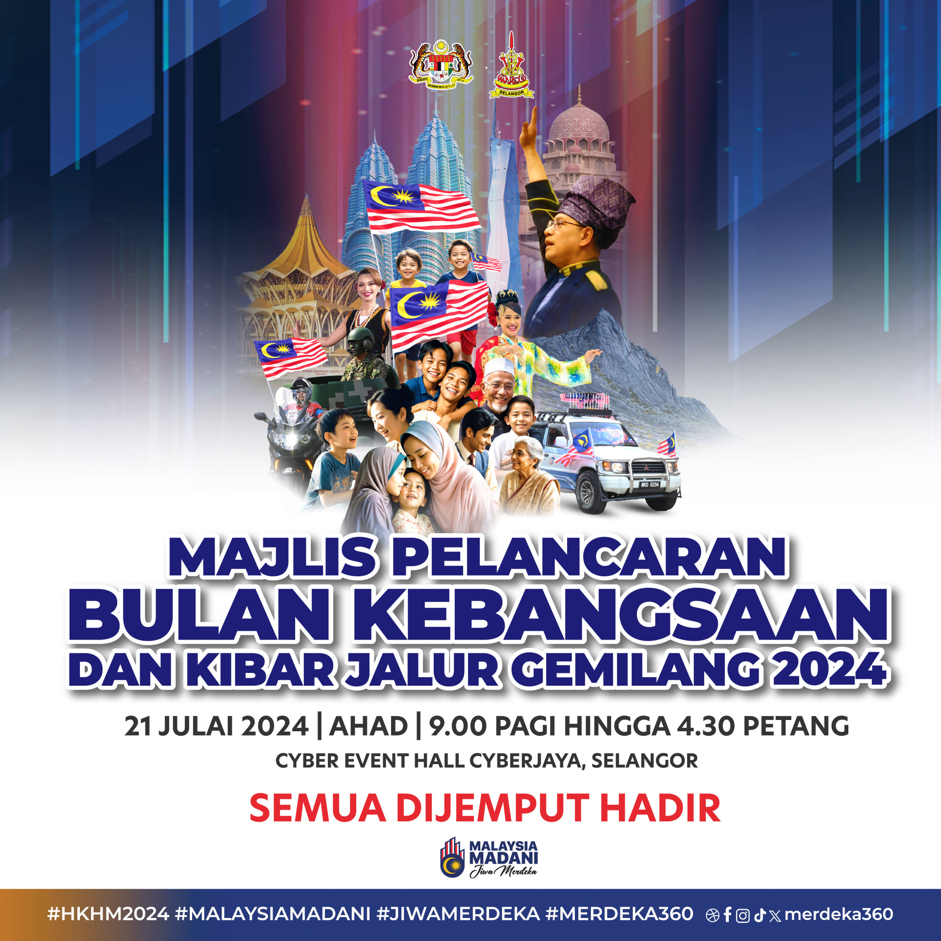Majlis Pelancaran Bulan Kebangsaan dan Kibar Jalur Gemilang 2024 ...