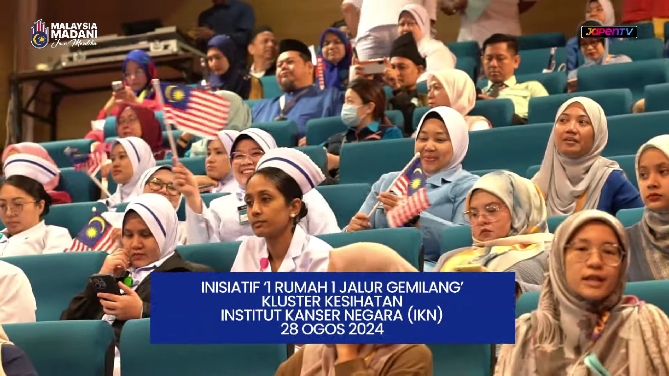 HKHM 2024 | Majlis Penyerahan Jalur Gemilang Institut Kanser Negara ...