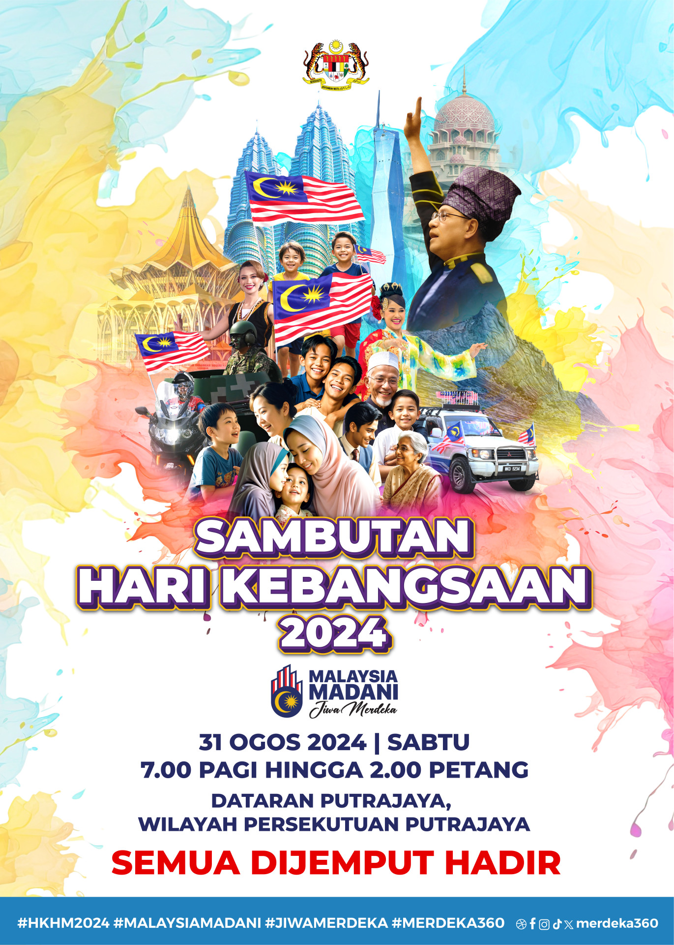 Sambutan Hari Kebangsaan dan Hari Malaysia 2024 - Merdeka360