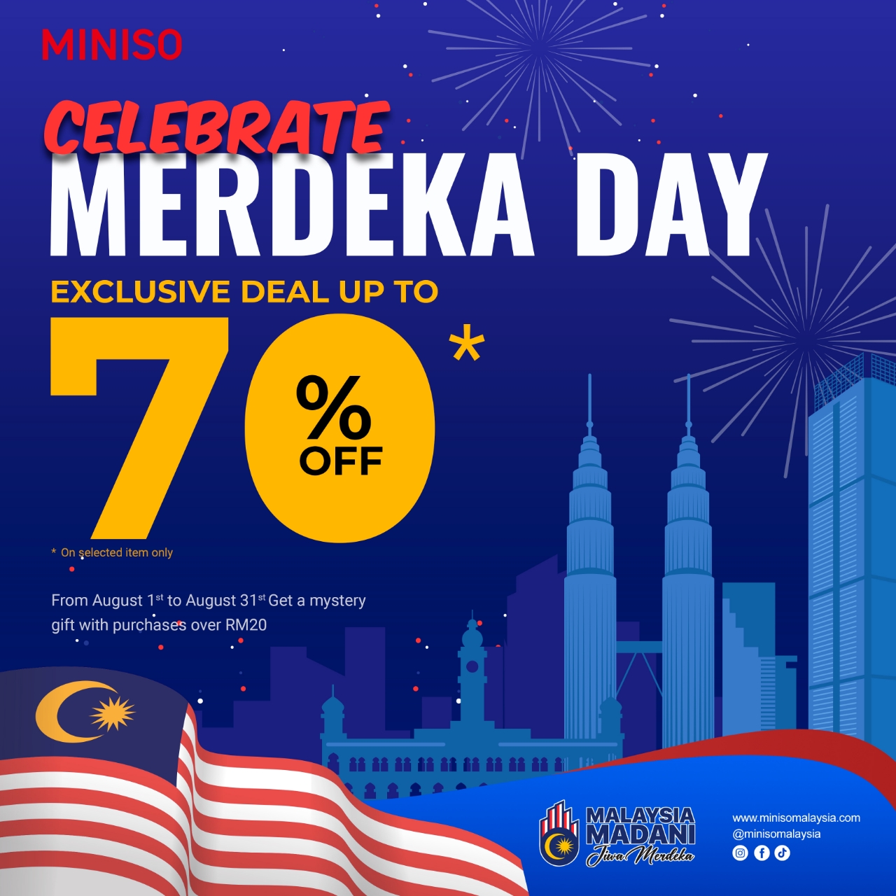 Promosi Merdeka MINISO - Merdeka360