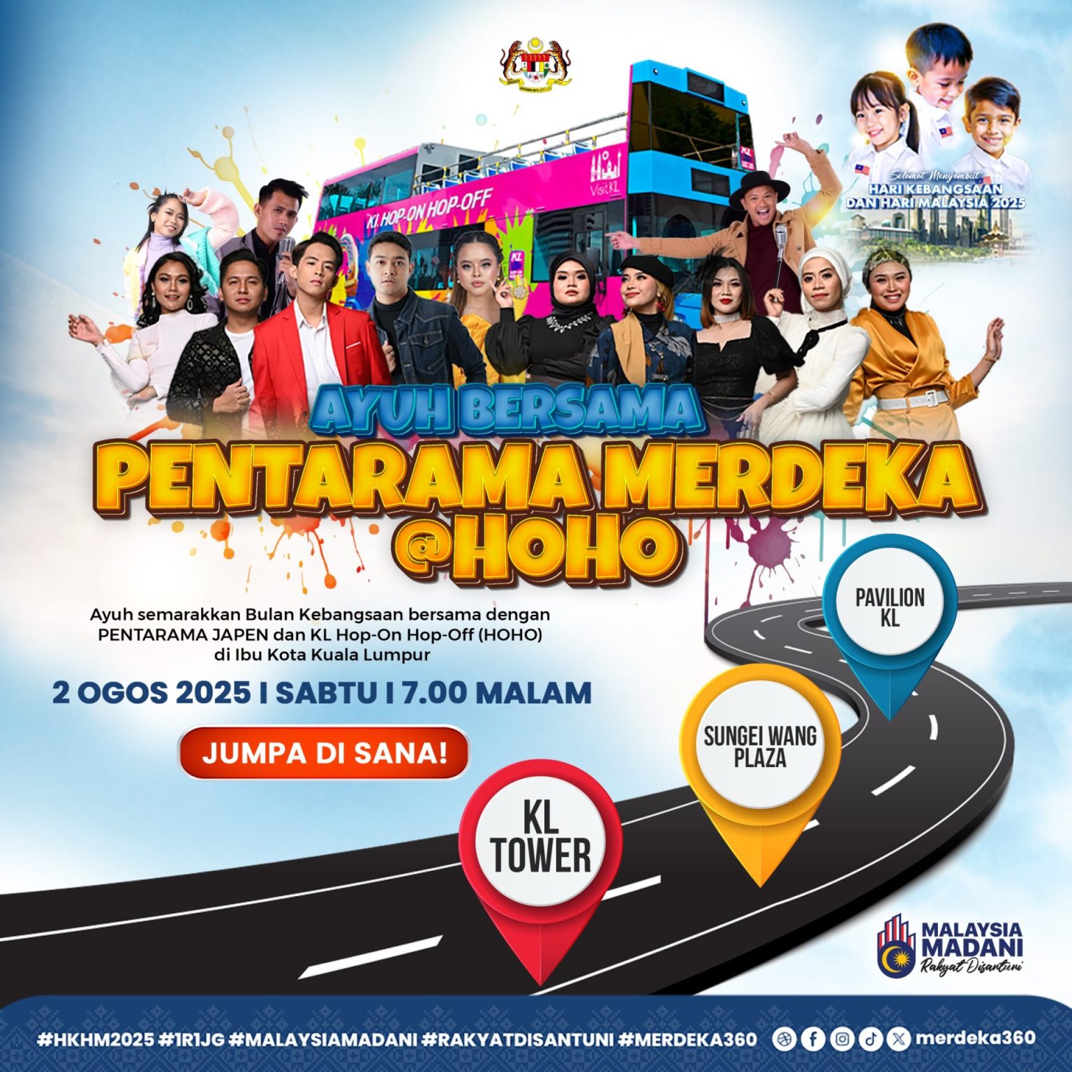 Events from April 15 – July 26 – Merdeka360