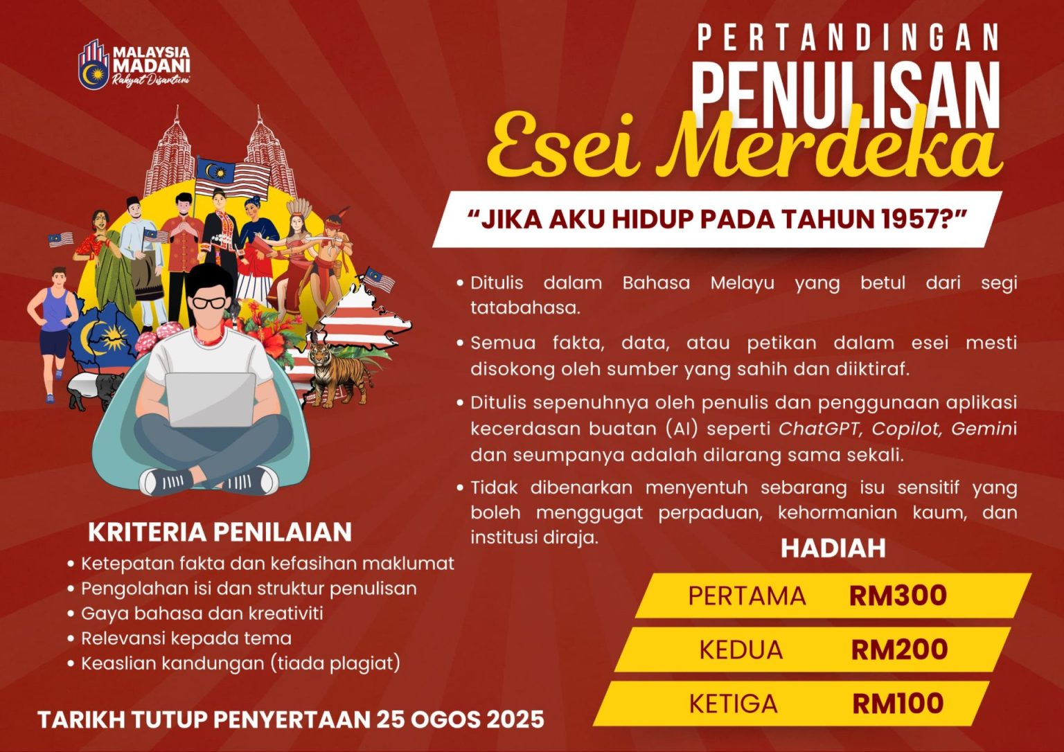 JPM - Pertandingan Penulisan Esei Merdeka “Jika Aku Hidup Pada Tahun ...