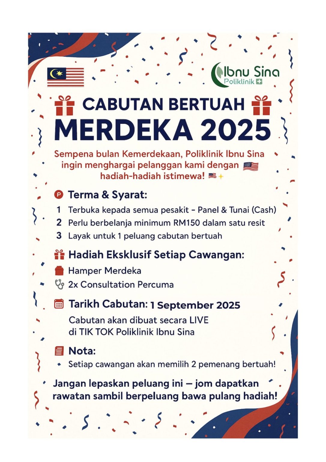 CABUTAN BERTUAH MERDEKA 2025 - Merdeka360