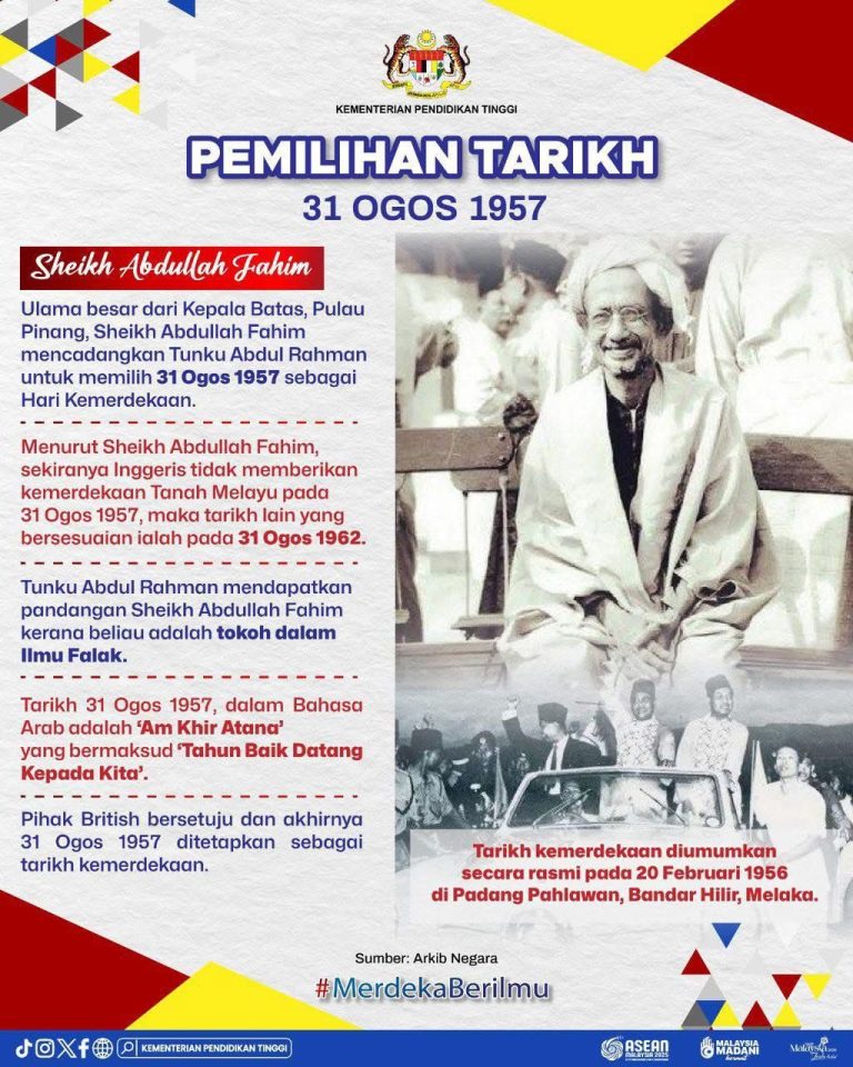 PEMILIHAN TARIKH 31 OGOS 1957 - Merdeka360